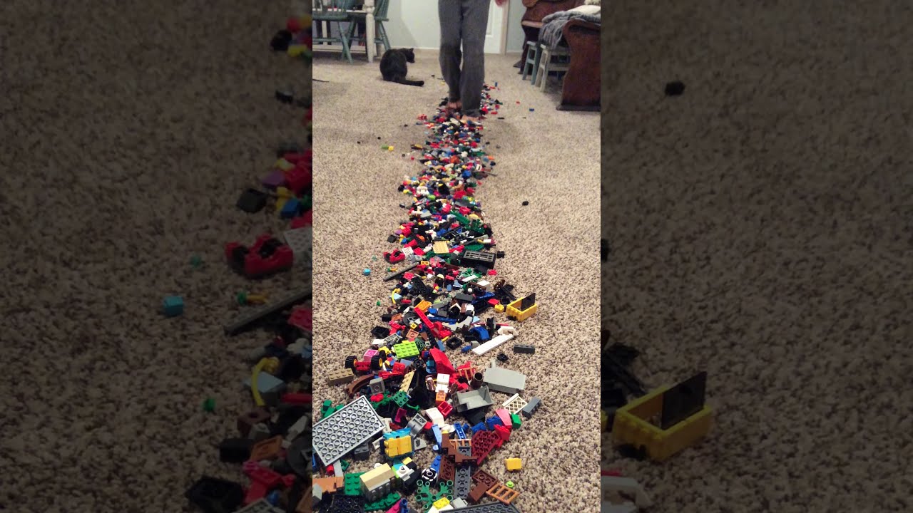 28 Foot LEGO Walk - BAREFOOT! - YouTube