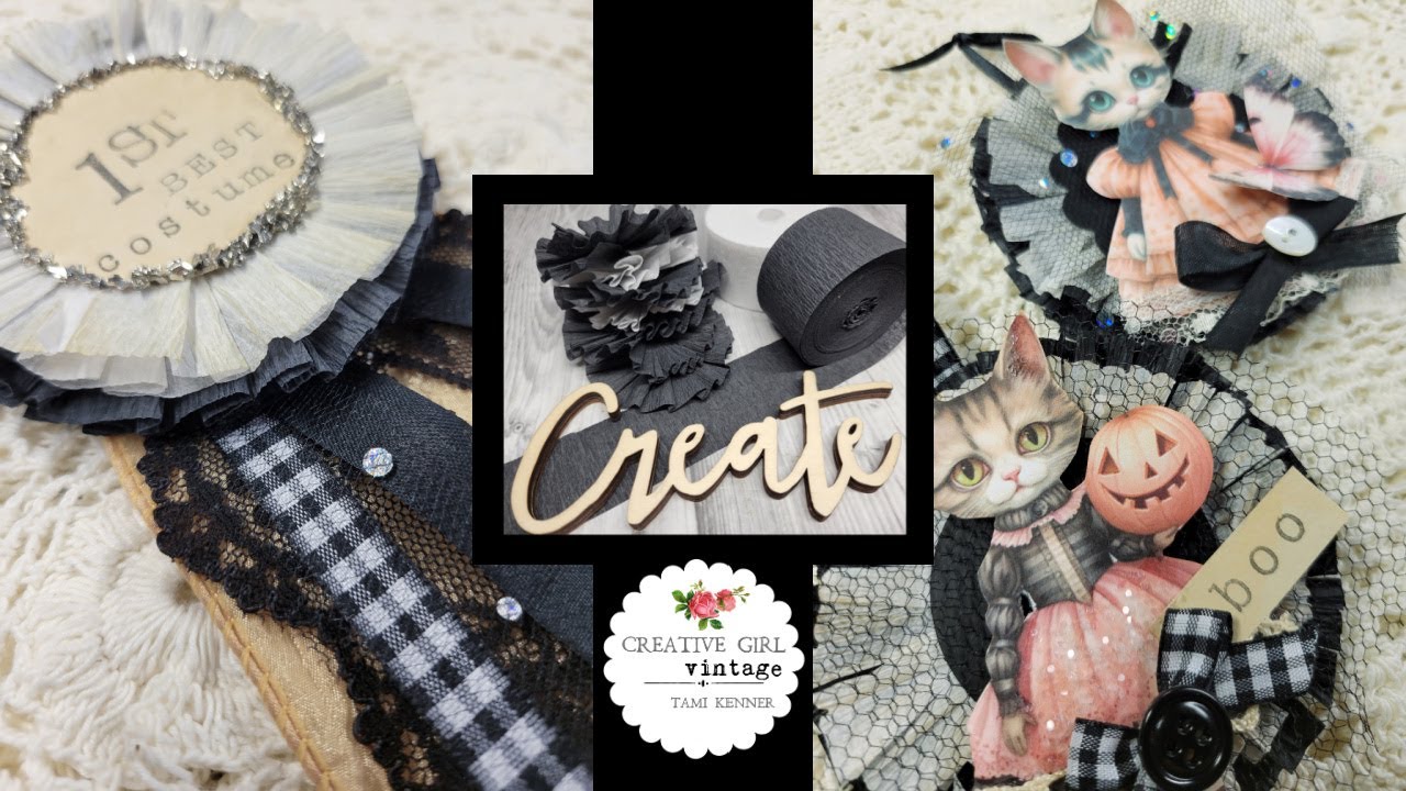 Halloween ornaments 2 crafting projects using crepe paper medallions ...