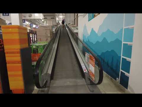 Schindler travelator at OBI Hardware store - Budapest [4K HDR]