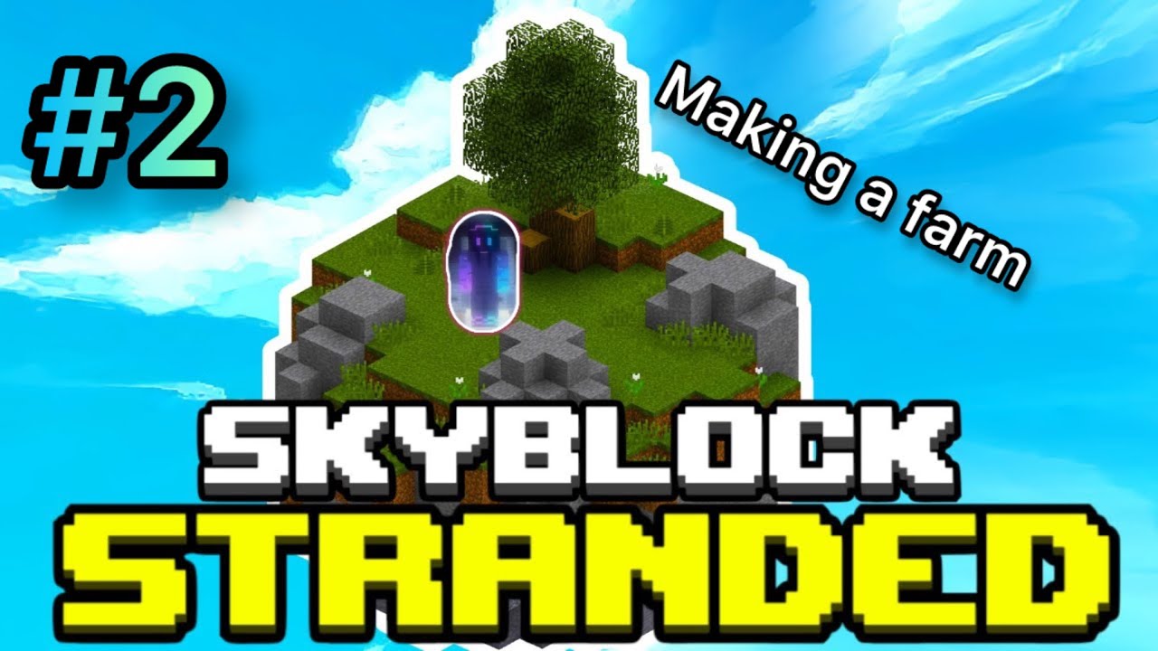 Making a farm | Hypixel Skyblock - Stranded - Part 2 - YouTube