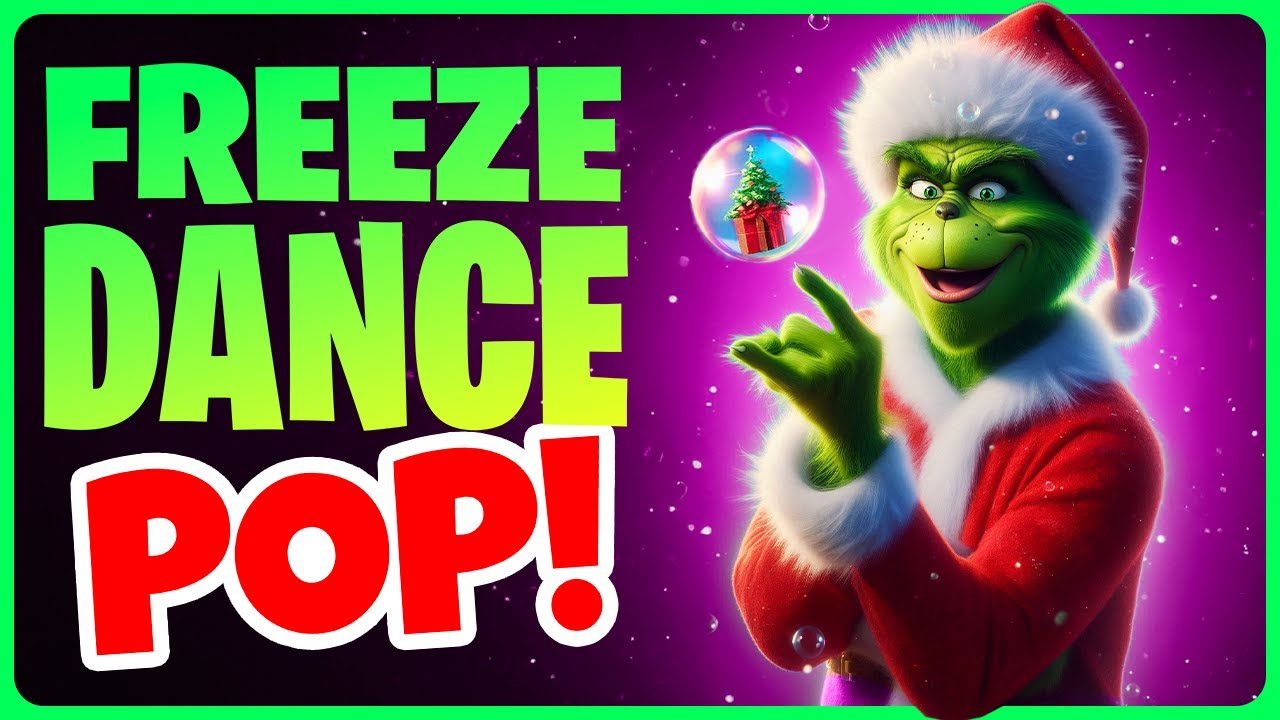 Freeze Dance POP 🎄 Christmas Brain Break for Kids 🎄 Just Dance 🎄 Grinch ...