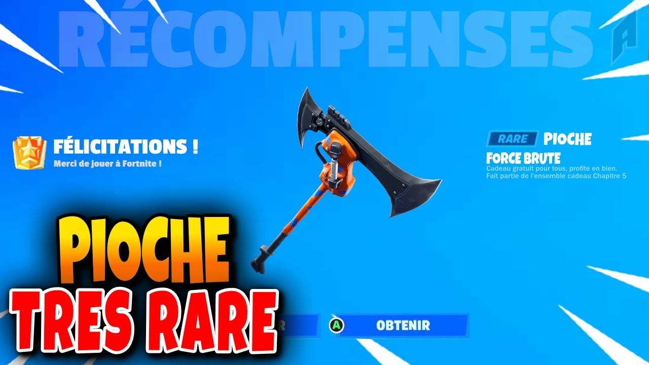 la Pioche la Plus RARE de Fortnite est de Retour - YouTube