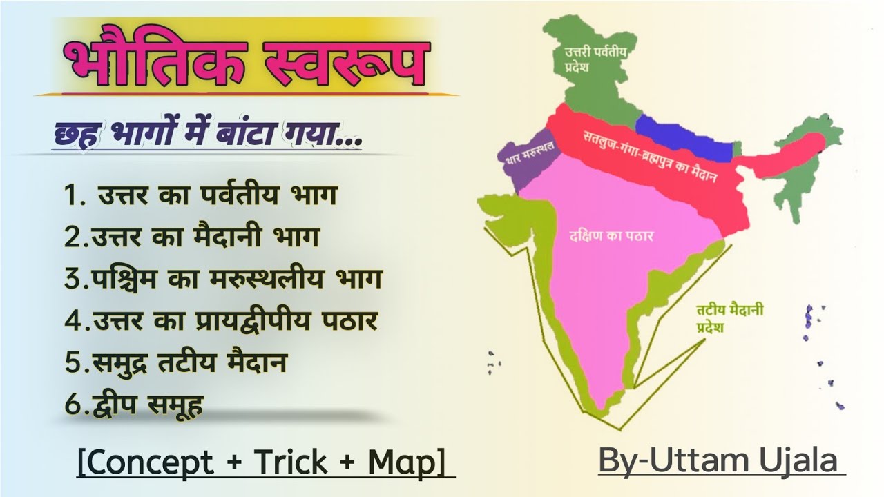 Geography Class 1|भारत का भौतिक विभाजन|Physical Division Of India|पर्वत ...