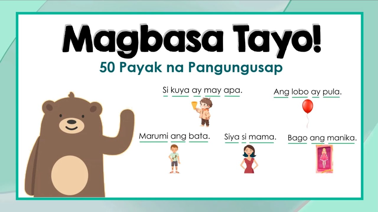 Pagbasa Grade 1- Payak na Pangungusap | Filipino Reading Lesson - YouTube