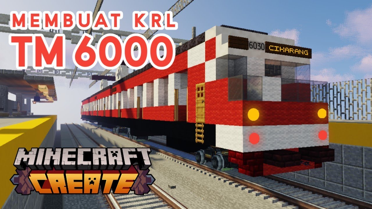 CARA MEMBUAT KRL TM 6000 BISA JALAN DI MINECRAFT - YouTube