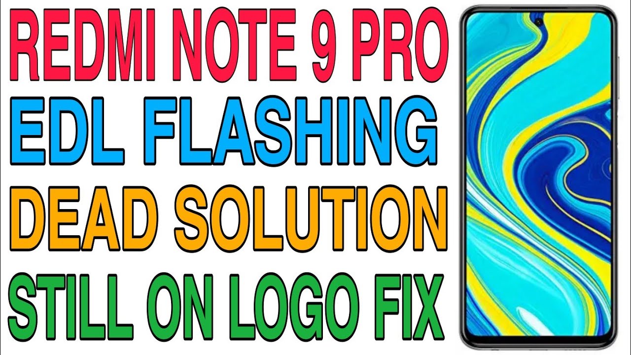 Redmi Note 9 Pro DEAD EDL Flashing|Dead Solution - YouTube