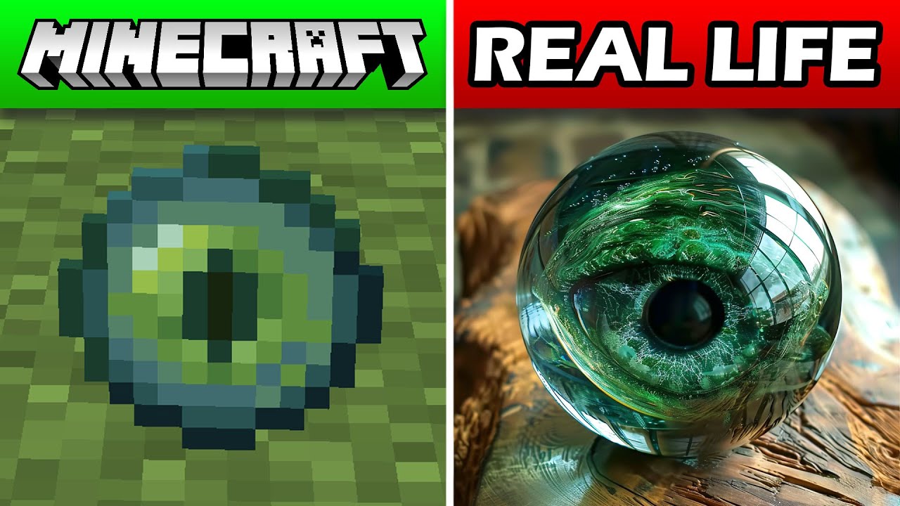 Realistic Minecraft | Real Life vs Minecraft | Realistic Slime, Water ...