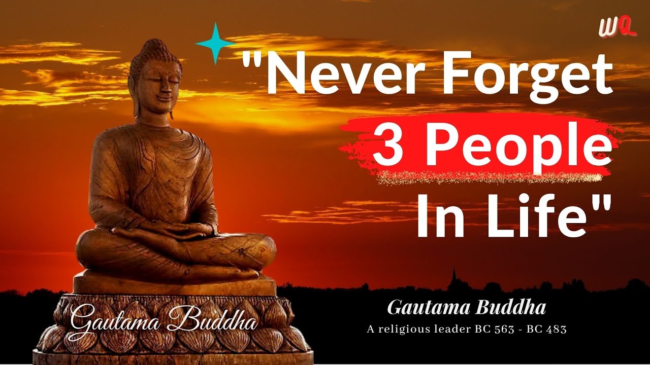 Never Forget 3 People in Life | Teachings of Buddha l Buddha quotes l ...