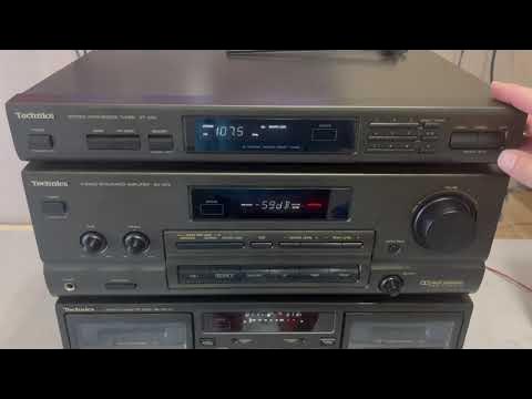Vintage 1994 Technics Surround Sound Stereo Rack System working - YouTube