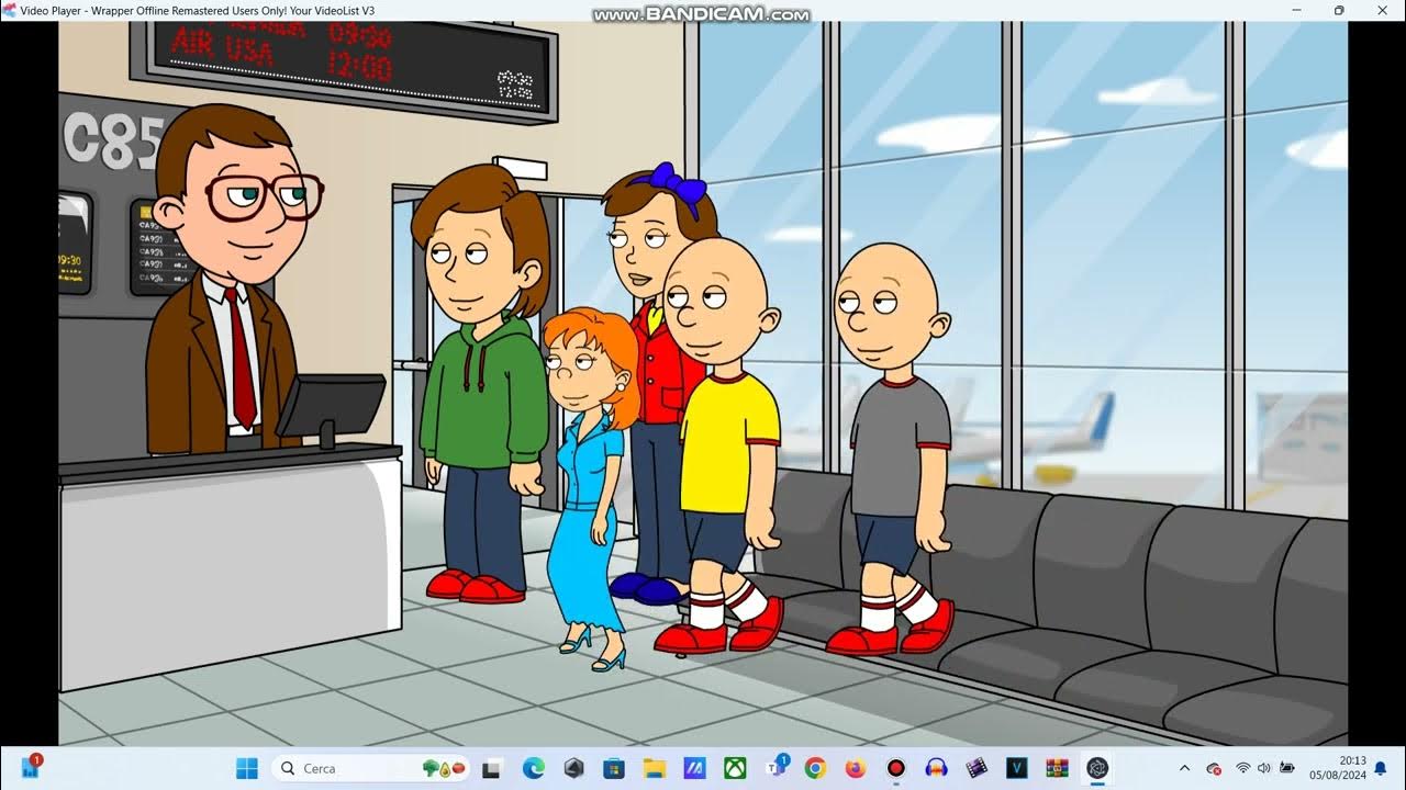 Classic Caillou Misbehaves On The Trip To Havana/Grounded - YouTube