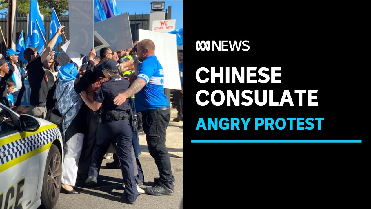 New Chinese consulate in Adelaide opens with angry protest | ABC News ...