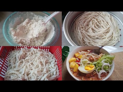 CARA BUAT LAKSA BERAS | RICE NOODLE - YouTube