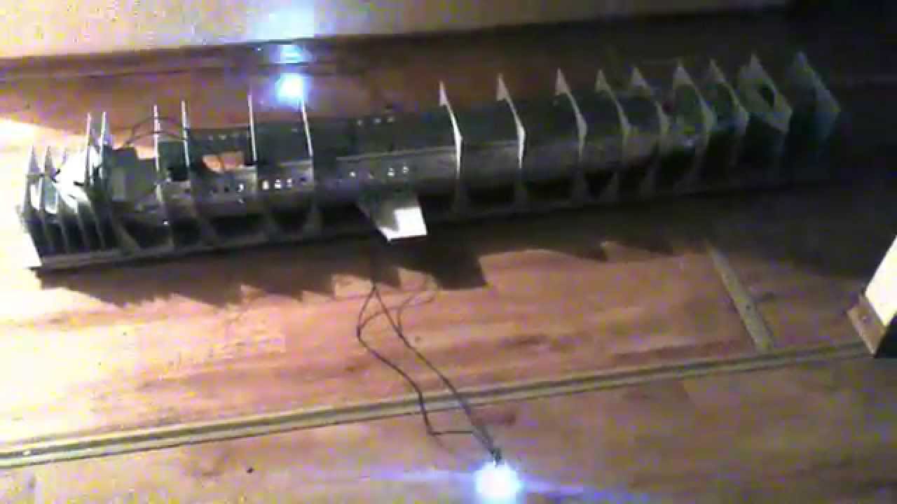 Airbus A320 scale model. Strobe lights test - YouTube