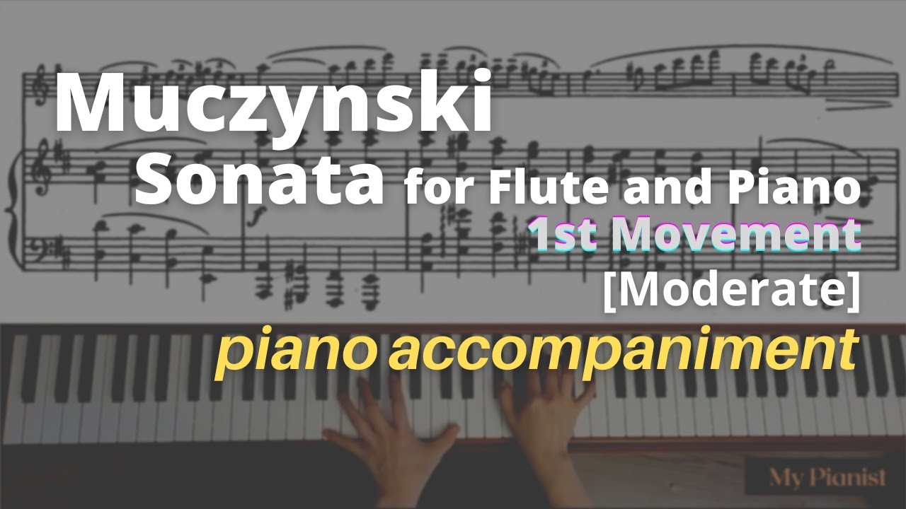 Muczynski - Sonata for Flute and Piano, 1st Mov: Piano Accompaniment ...