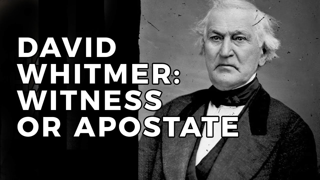 David Whitmer: Witness or Apostate - YouTube