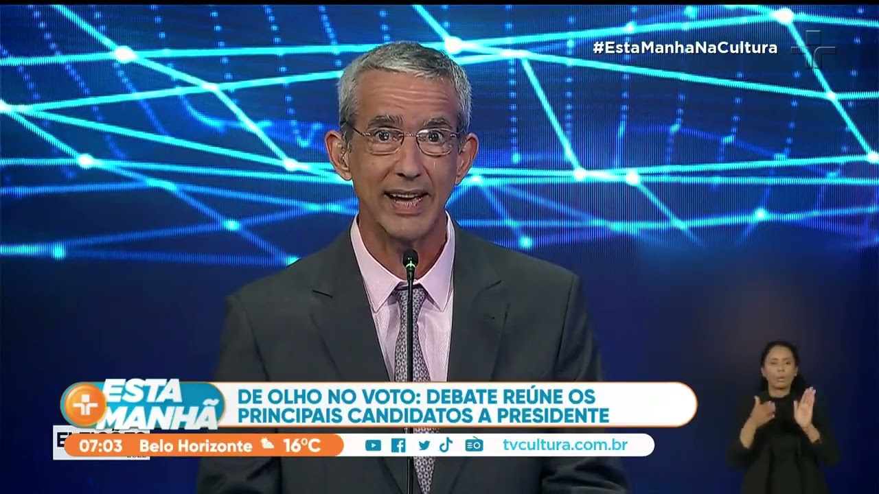 TV Cultura, UOL, Band e a Folha de S.Paulo promoveram 1º debate com ...