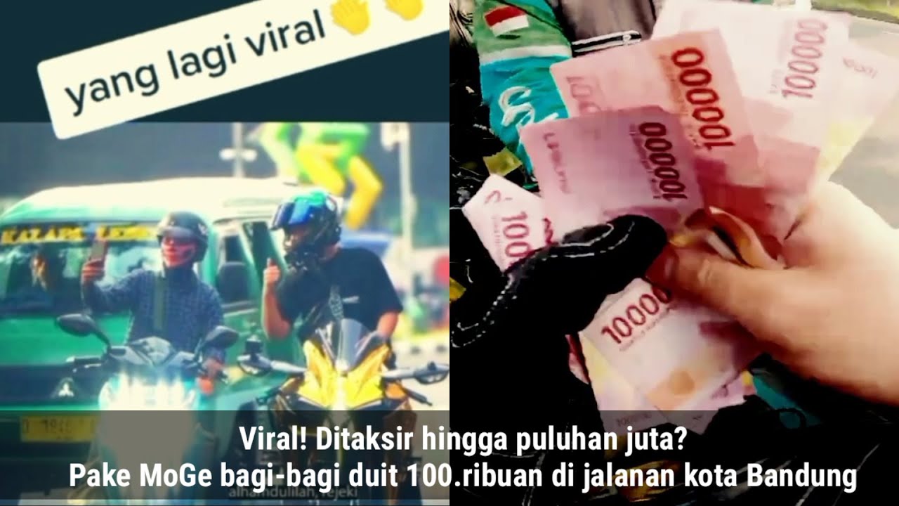 VIRAL! Pake MoGe bagi-bagi duit 100.ribuan, Bantuan PPKM? - YouTube