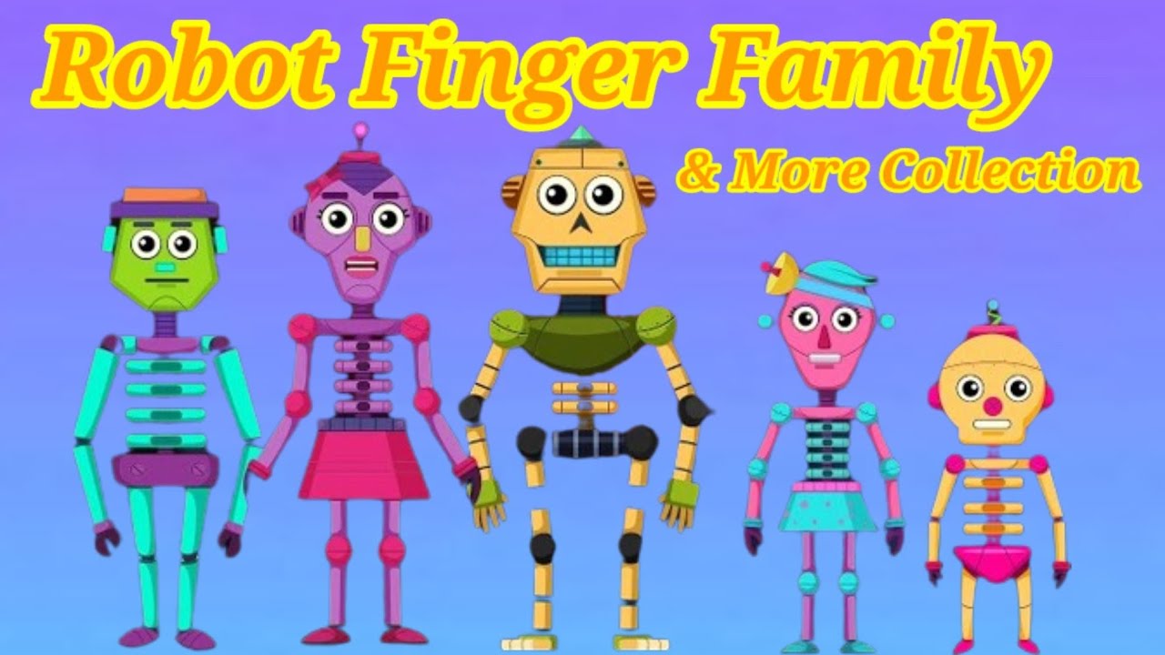 Robot Finger Family Song 04 | Top 05 Robot Finger Family Collection ...