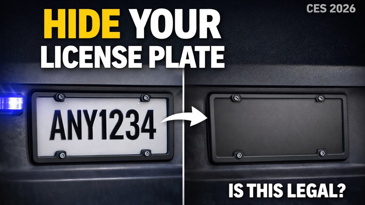This License Plate Frame Can Hide Your Plate. - YouTube