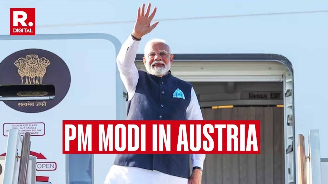 PM Modi Arrives In Austria For One-Day Visit, Receives Rousing Welcome ...