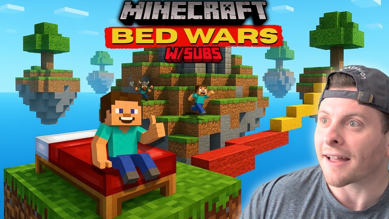Minecraft Bedwars With Subscribers LIVE – Playing Bedwars, PvP, and ...