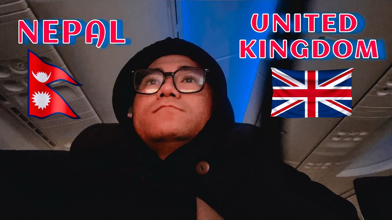 First International Flight || Nepal To Uk || Solo Travel || - YouTube