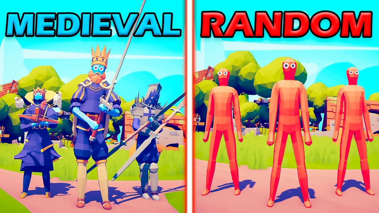 RANDOM UNITS TEAM vs MEGA MEDIEVAL TEAM - Totally Accurate Battle Simulator | TABS - YouTube
