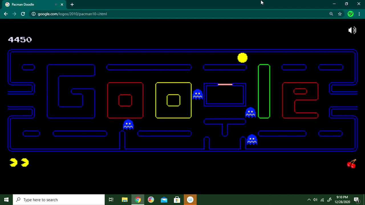 Google Pac-Man Levels 1&2 - YouTube