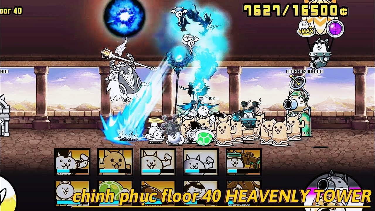 heavenly tower | floor 40 | the battle cats newbie ☆ tập : 19 | tôi đã ...