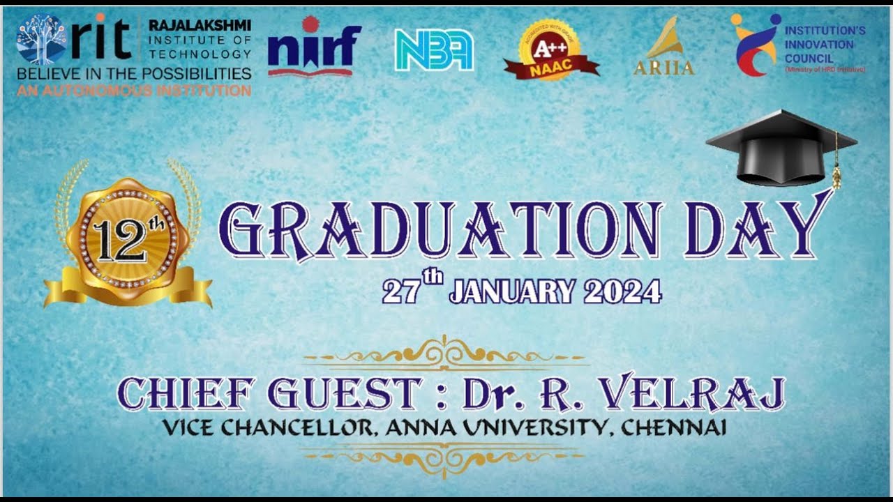 RIT | GRADUATION DAY | 27th Jan 2024 - YouTube