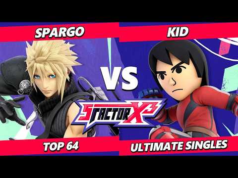 S Factor X3 - Spargo (Cloud) Vs. KID (Mii Brawler) Smash Ultimate - SSBU