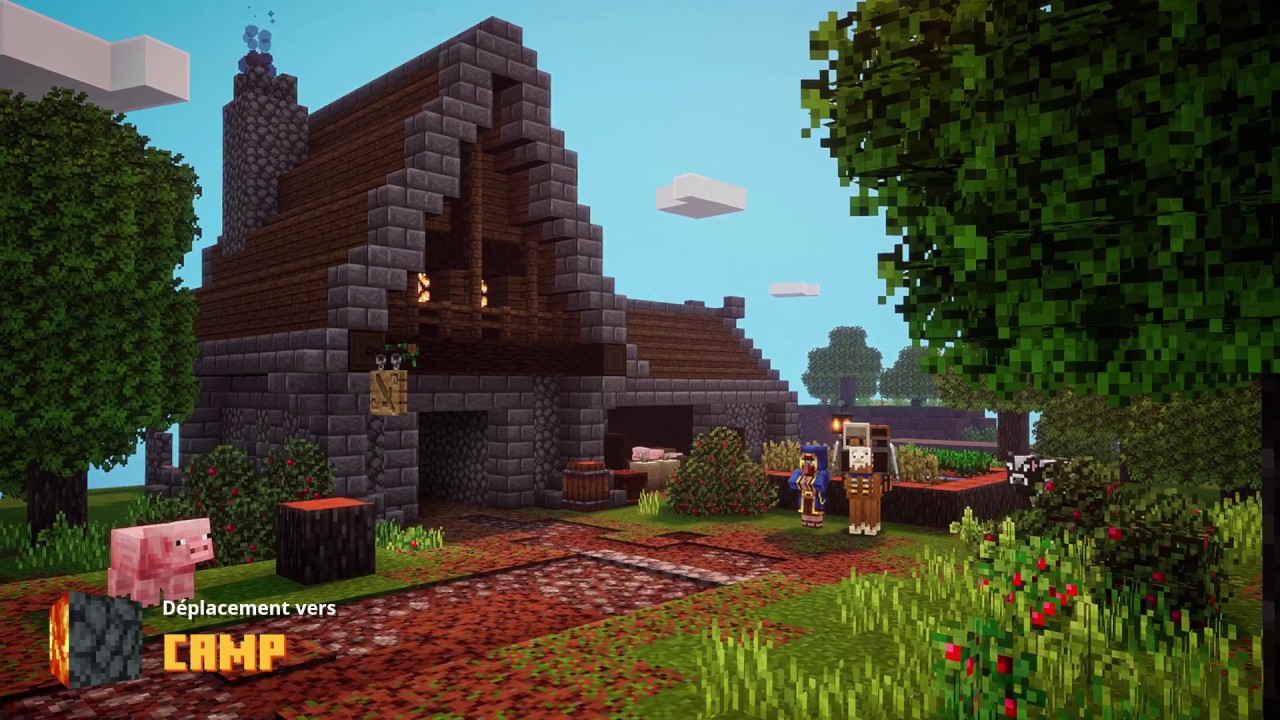 Minecraft Dungeons - Boss et cinématique de fin du jeu - Français - YouTube