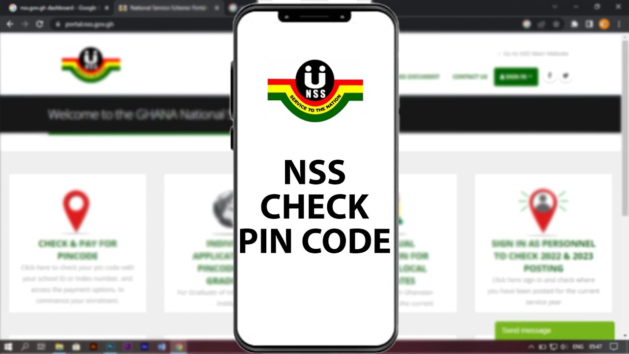 HOW TO CHECK NSS PIN CODE MADE SIMPLE ON PHONE 2022 - YouTube