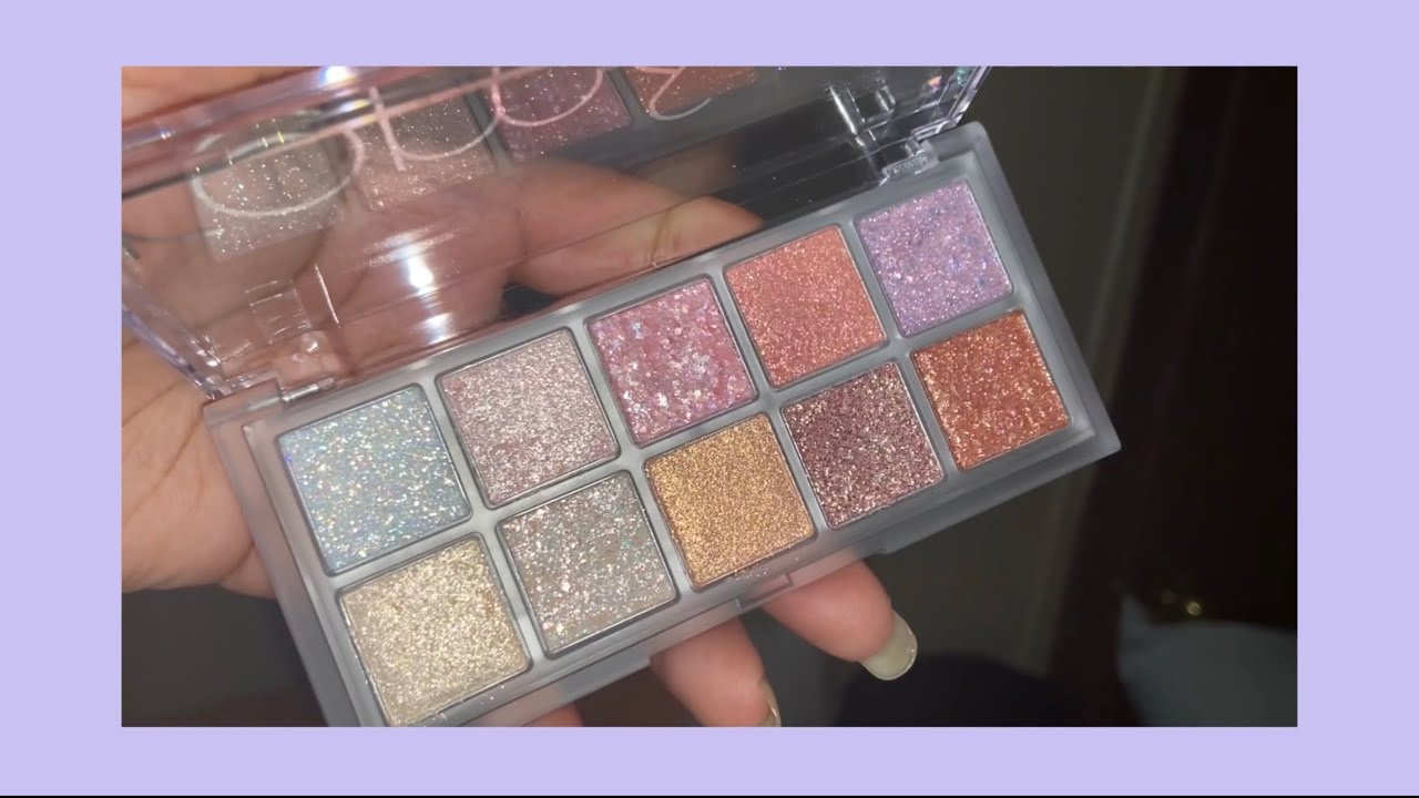 Romand 01 Light and Glitter Garden Better Than Palette | Swatches ...