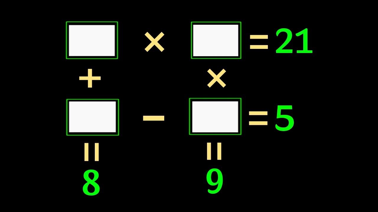 Solving a 'College' entrance exam | Fill in the boxes - YouTube