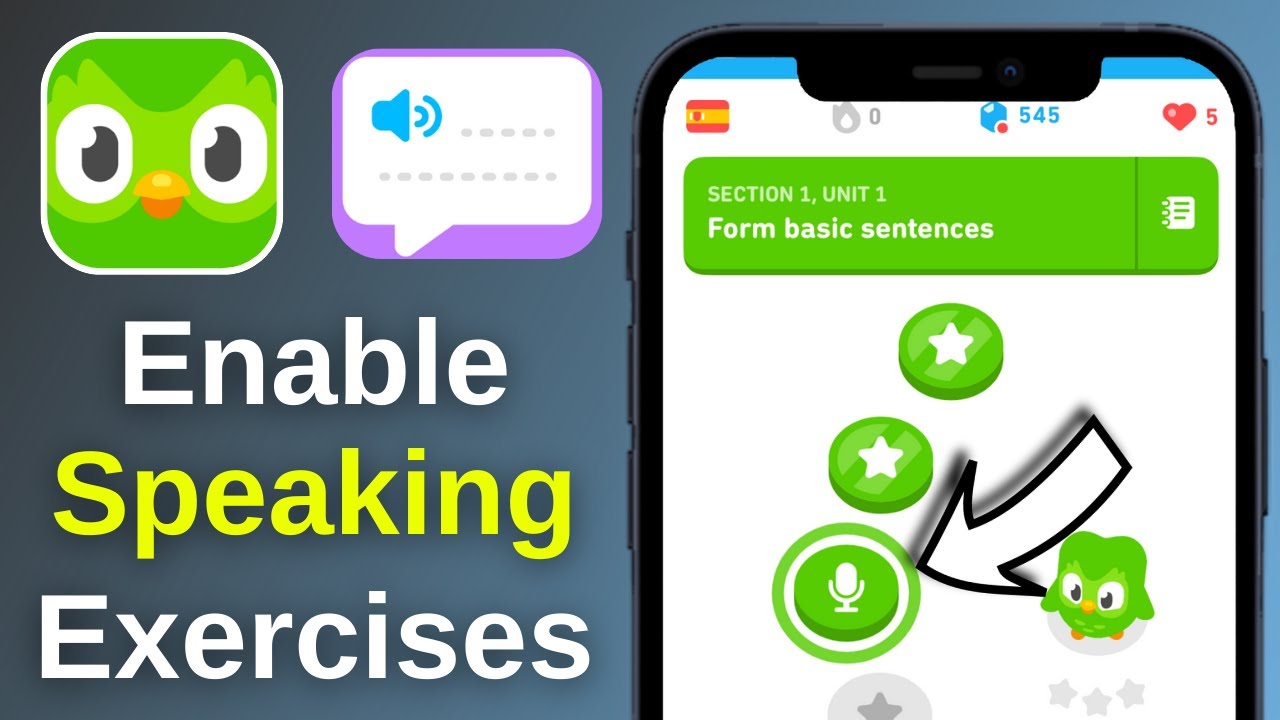 *UPDATED* How to Enable Speaking Exercises on Duolingo App - Turn On ...