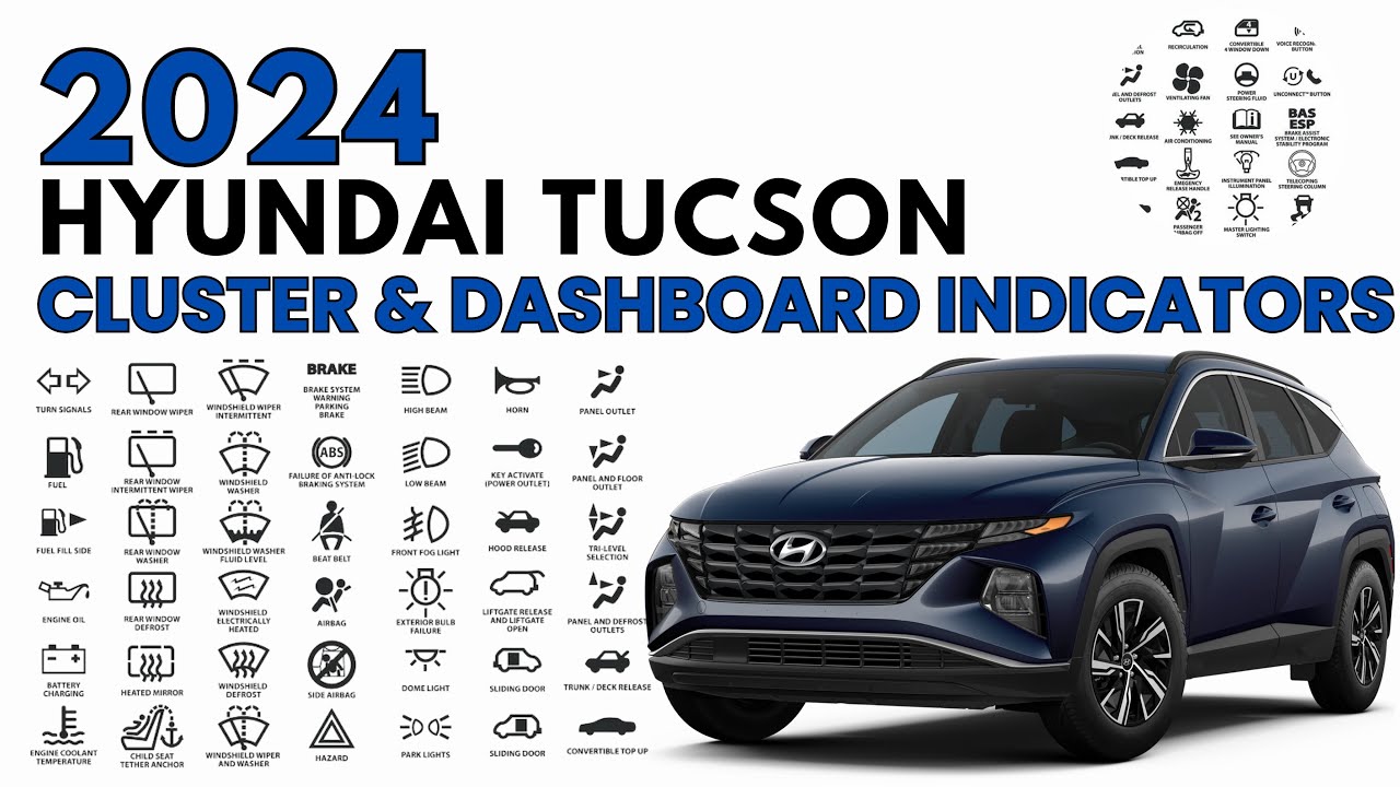 2024 Hyundai Tucson Cluster Display & Dashboard Warning Indicators User ...