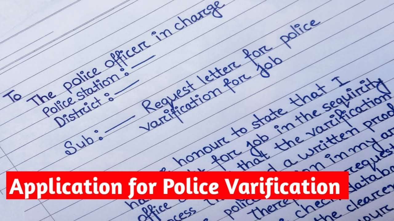 Requesting Letter For Police Varification For Job application Writing requesting-letter-for-police-varification-for-job-application-writing