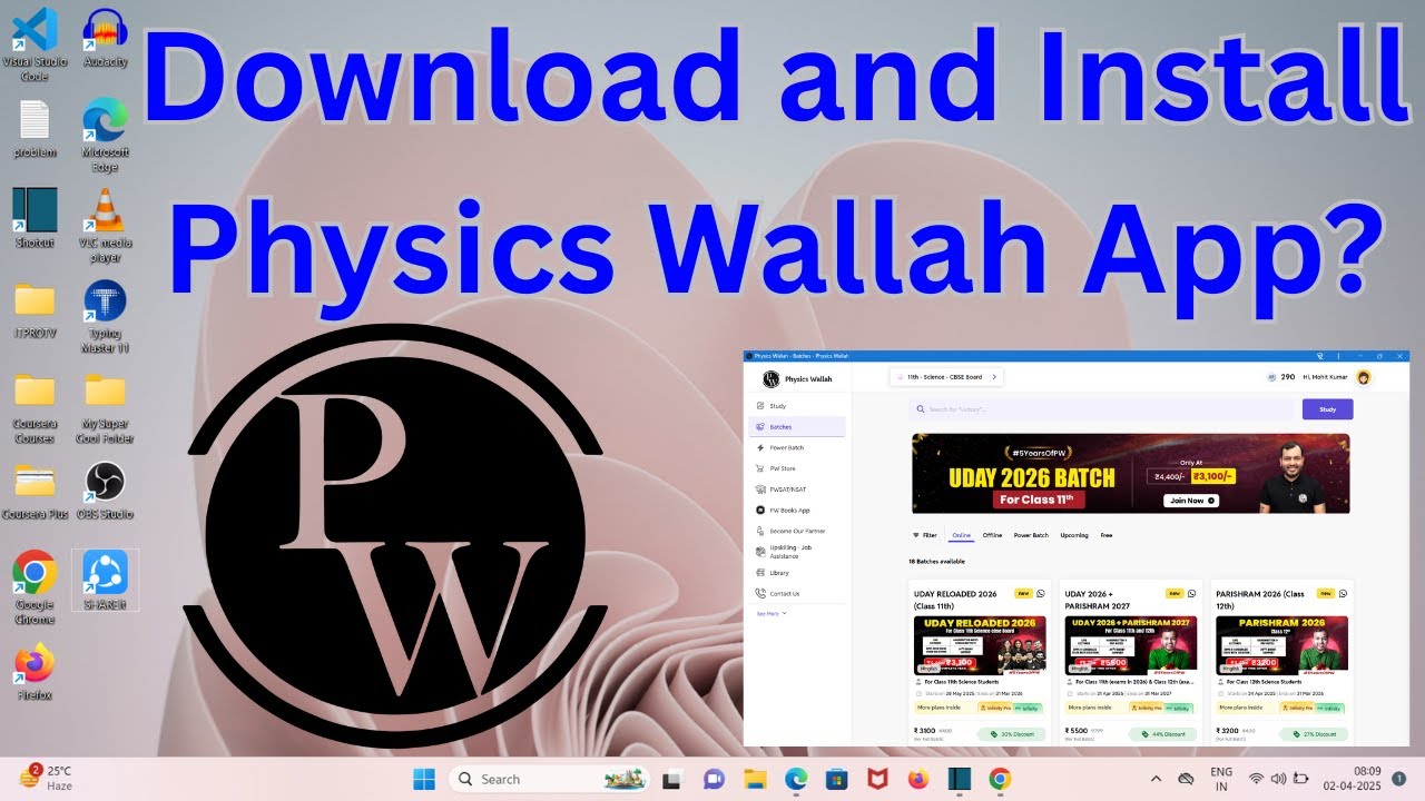 How to Download and Install Physics Wallah in Windows 11? - YouTube