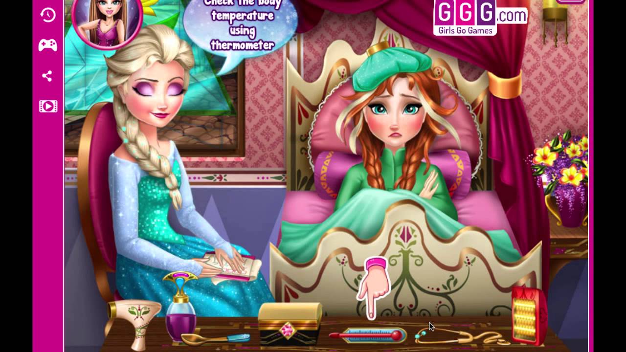 Frozen Games for Girls - Anna Frozen Flu Doctor - YouTube