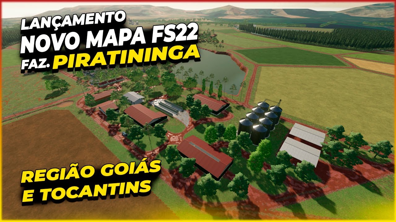 MAPA FAZENDA PIRATININGA NOVO MAPA REGIÃO GOIÁS E TOCANTINS FARMING ...