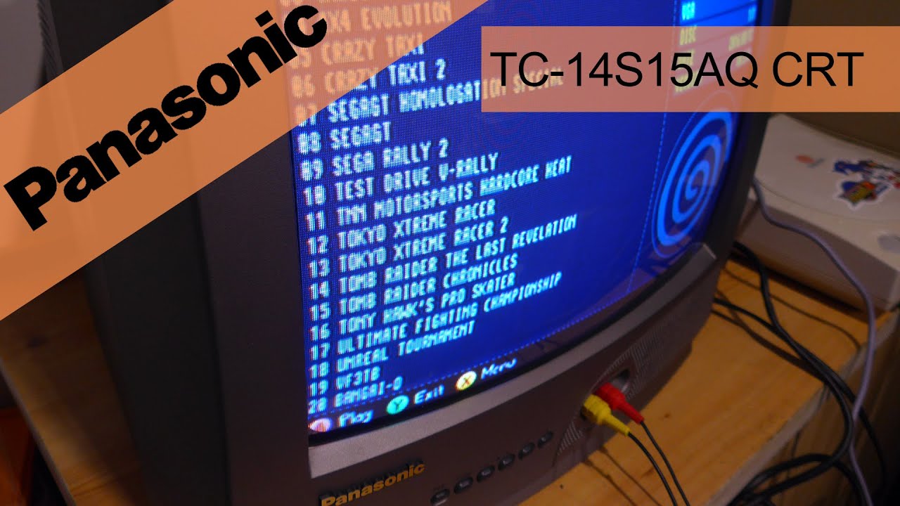 Panasonic TC-14S15AQ CRT TV, small 13" with curved screen - YouTube