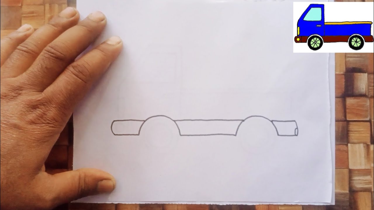 how to draw Suzuki Carry | Suzuki drawing easy | drawing Suzuki step by ...