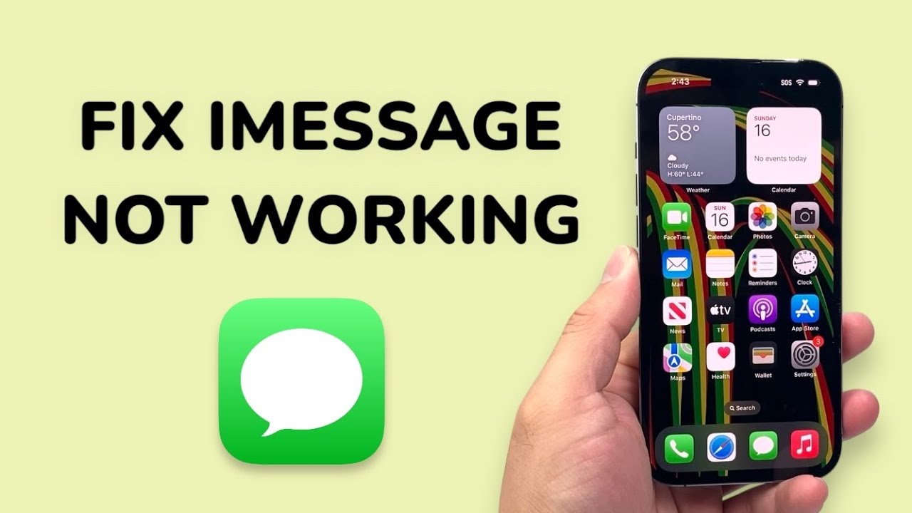 How To Fix iMessage Not Working On iPhone? - YouTube