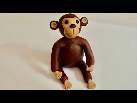 :) How to make a clay monkey craft easy DIY / clay art - YouTube