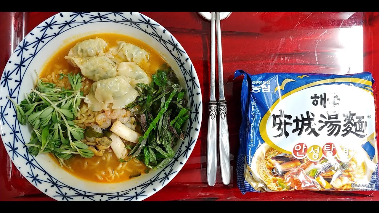[korea Ramen] 해물안성탕면 / Seafood Instant Noodle(ansung tangmyun) / 海鮮ラーメン ...