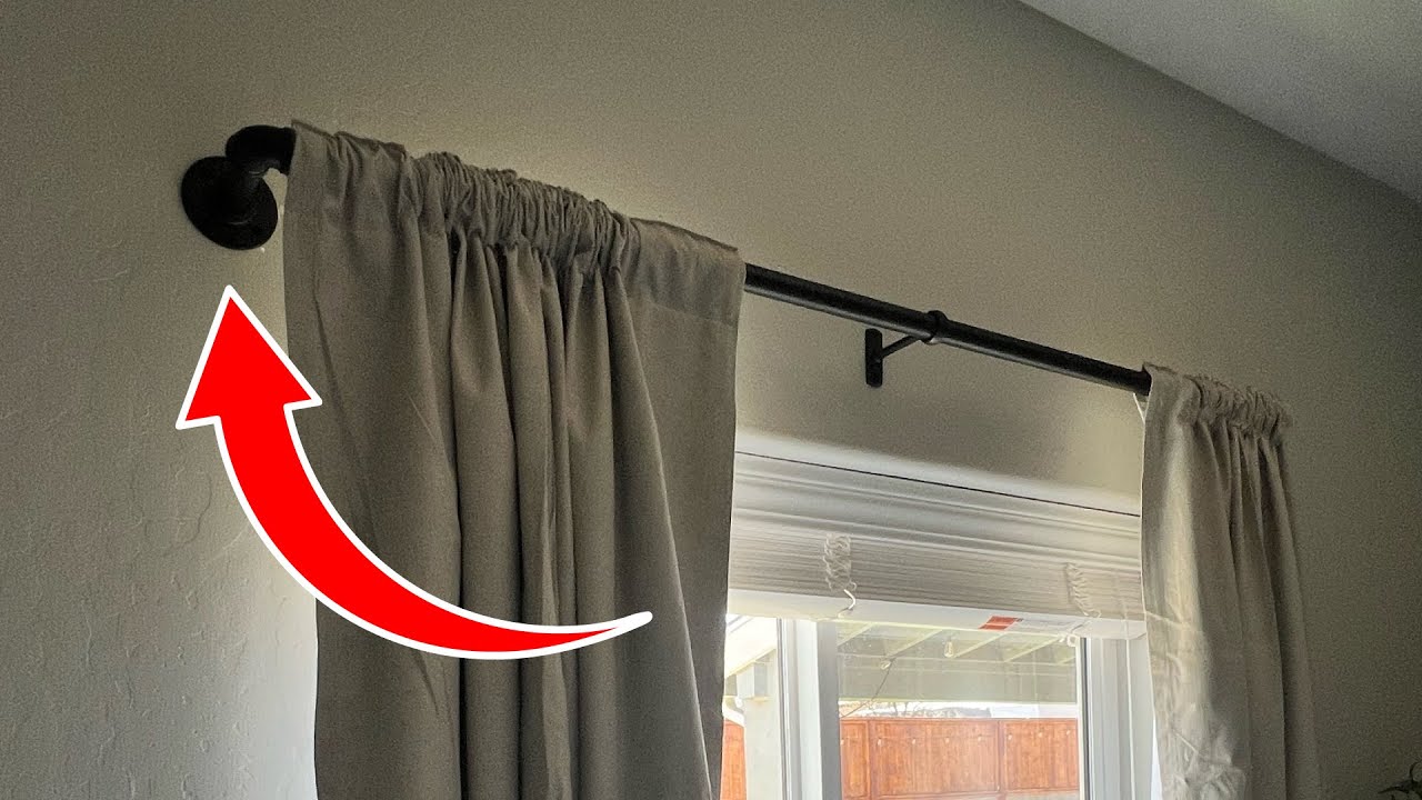 Rose Home Industrial Curtain Rod Review - YouTube