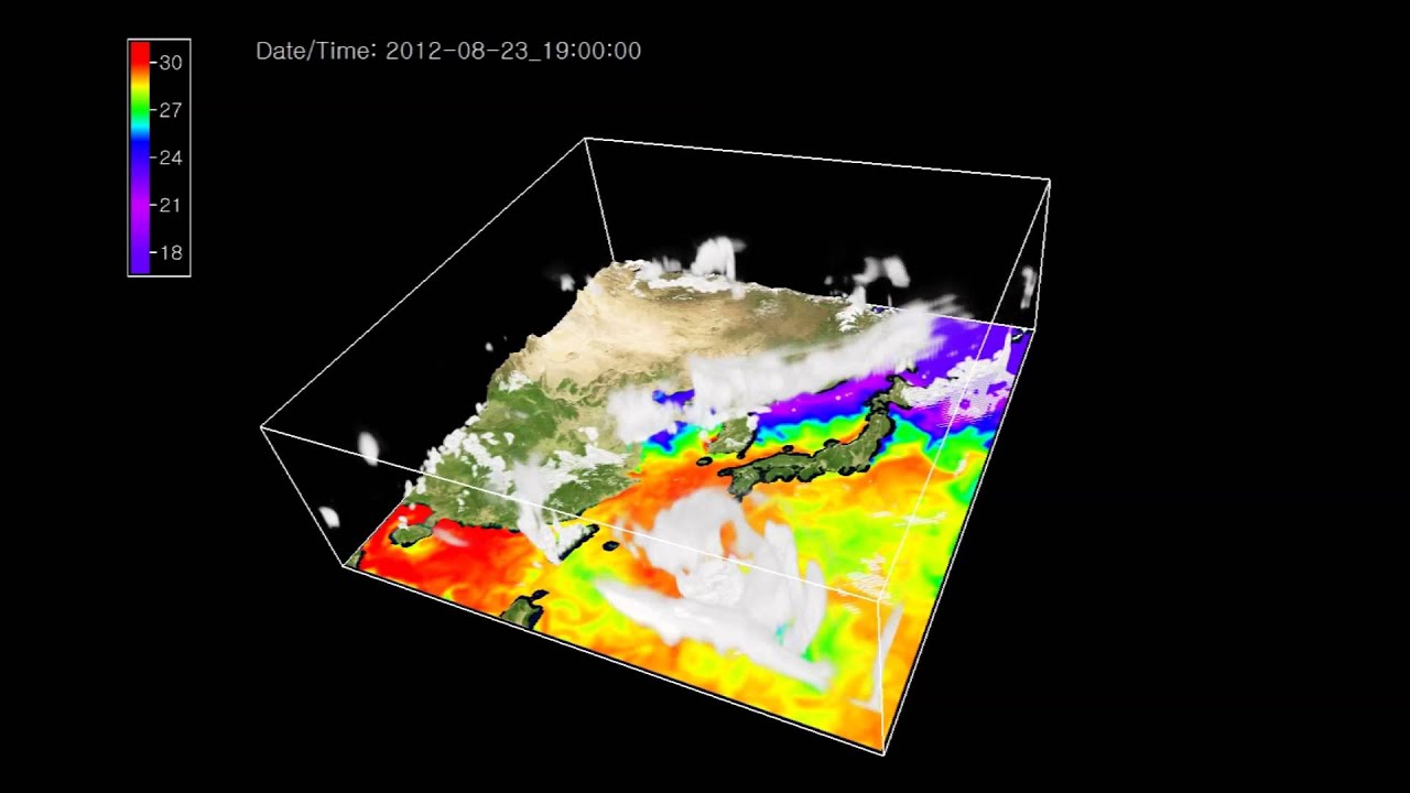 Entry 18 - Visualization of air-sea interactions typhoon Bolaven using ...