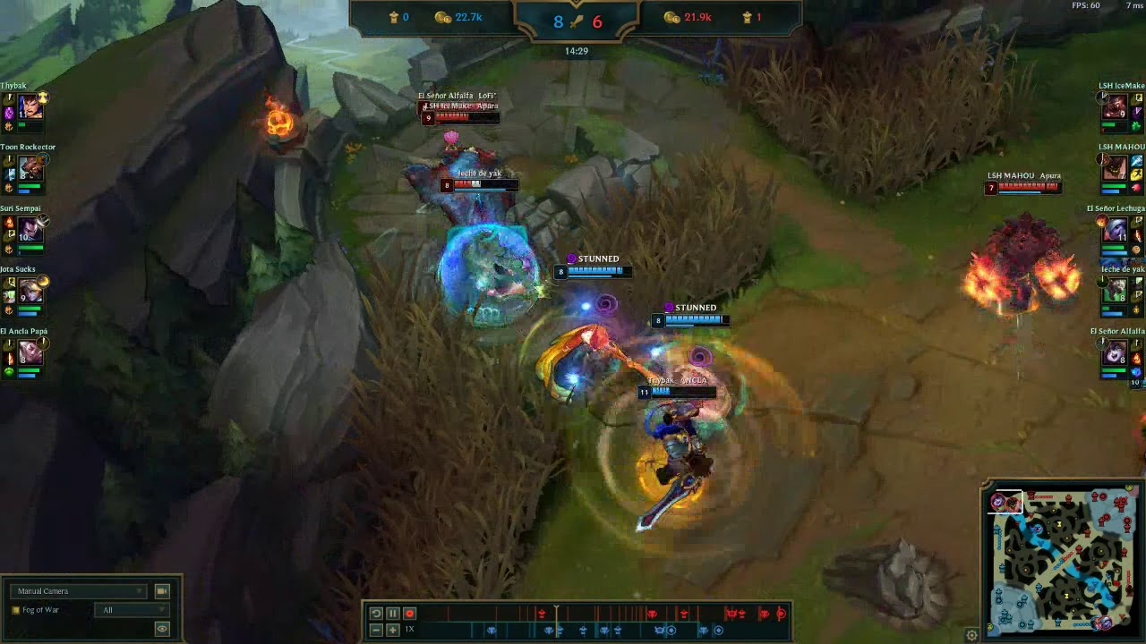 LOL: Epic counter-attack in top - YouTube
