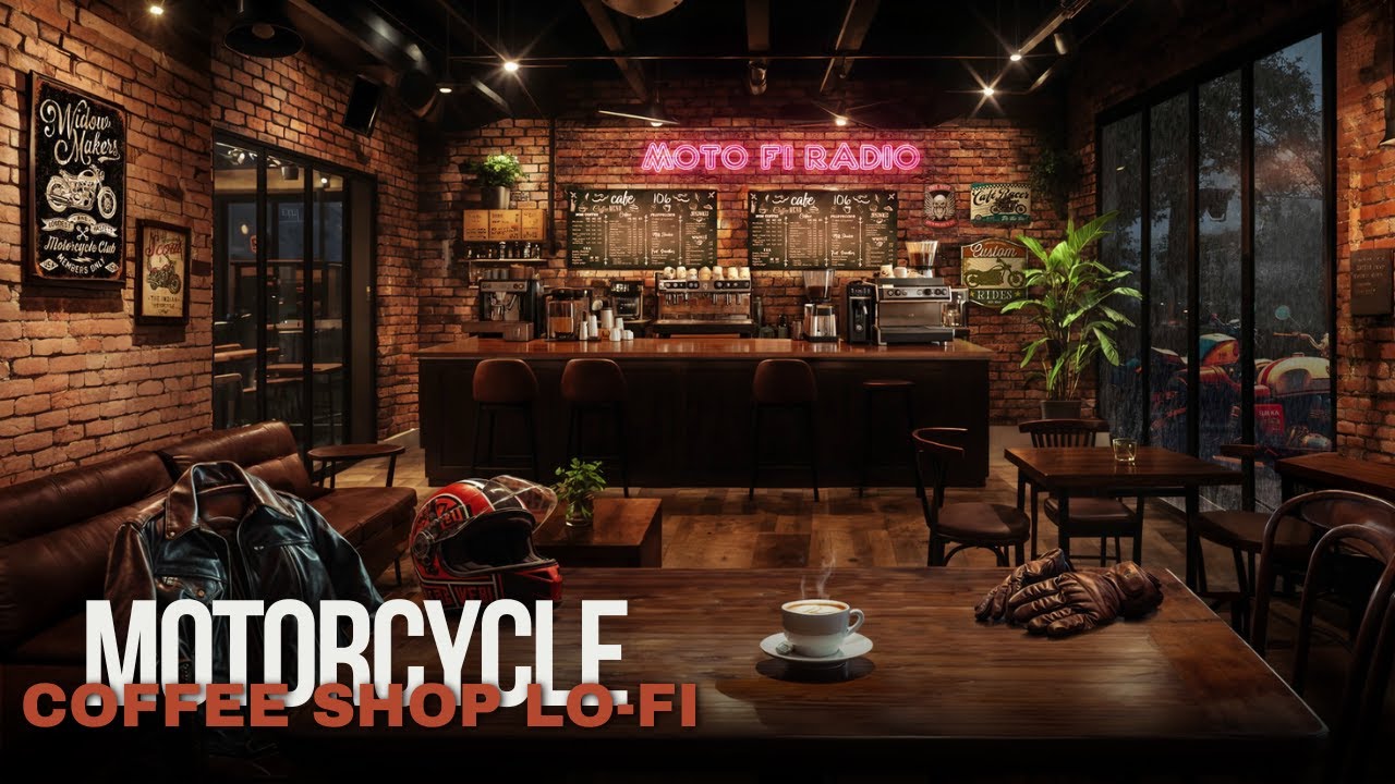Motorcycle Coffee Shop Radio | LoFi Music for the Ride - YouTube